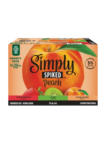 Simply Spiked Peach Mixer